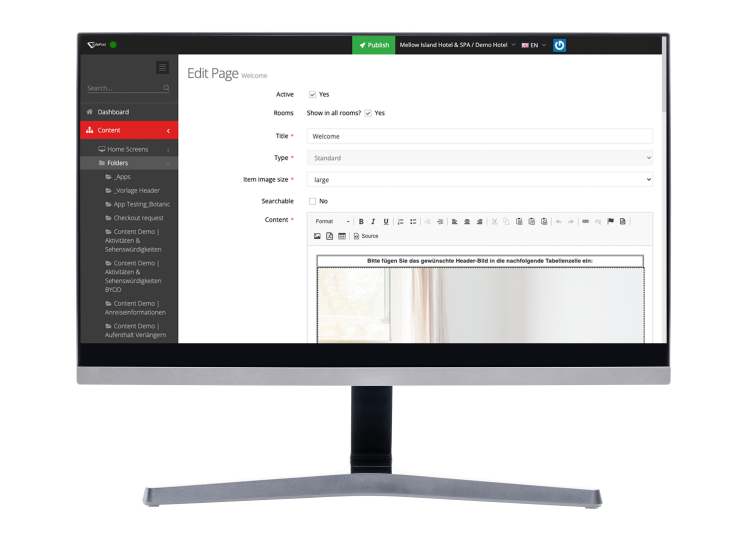 SuitePad In-Room Tablet: Software
